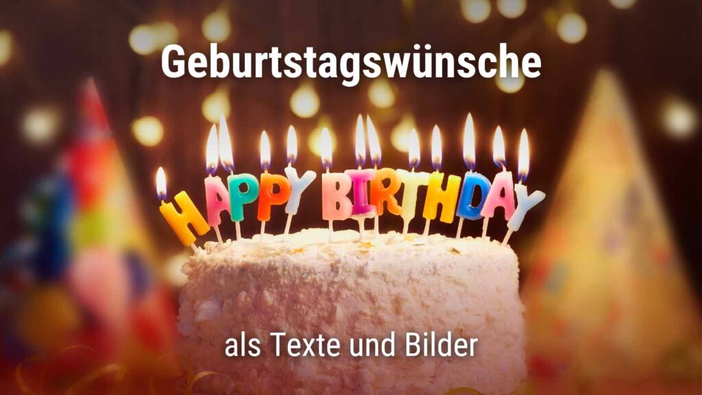 Geburtstagswünsche als Texte und Bilder · good space.
