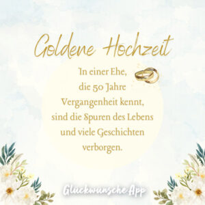 Wunderbar Gluckwunsche Goldene Hochzeit Spruch Bilder