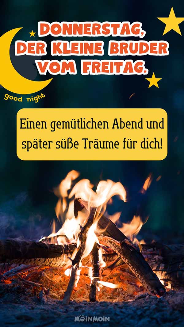 Gute Nacht Donnerstag Grüße für WhatsApp + Bilder · good space.